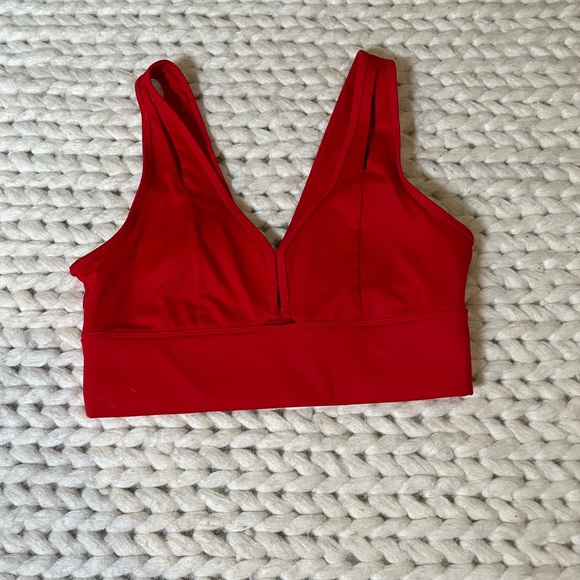 ALO Yoga | Tops | Alo Yoga Red Longline Bra Tank | Poshmark